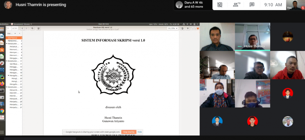 SKRIPSI via TEKNOLOGY : Sosialisasi dan Pelatihan Sistem Skripsi UMS ...